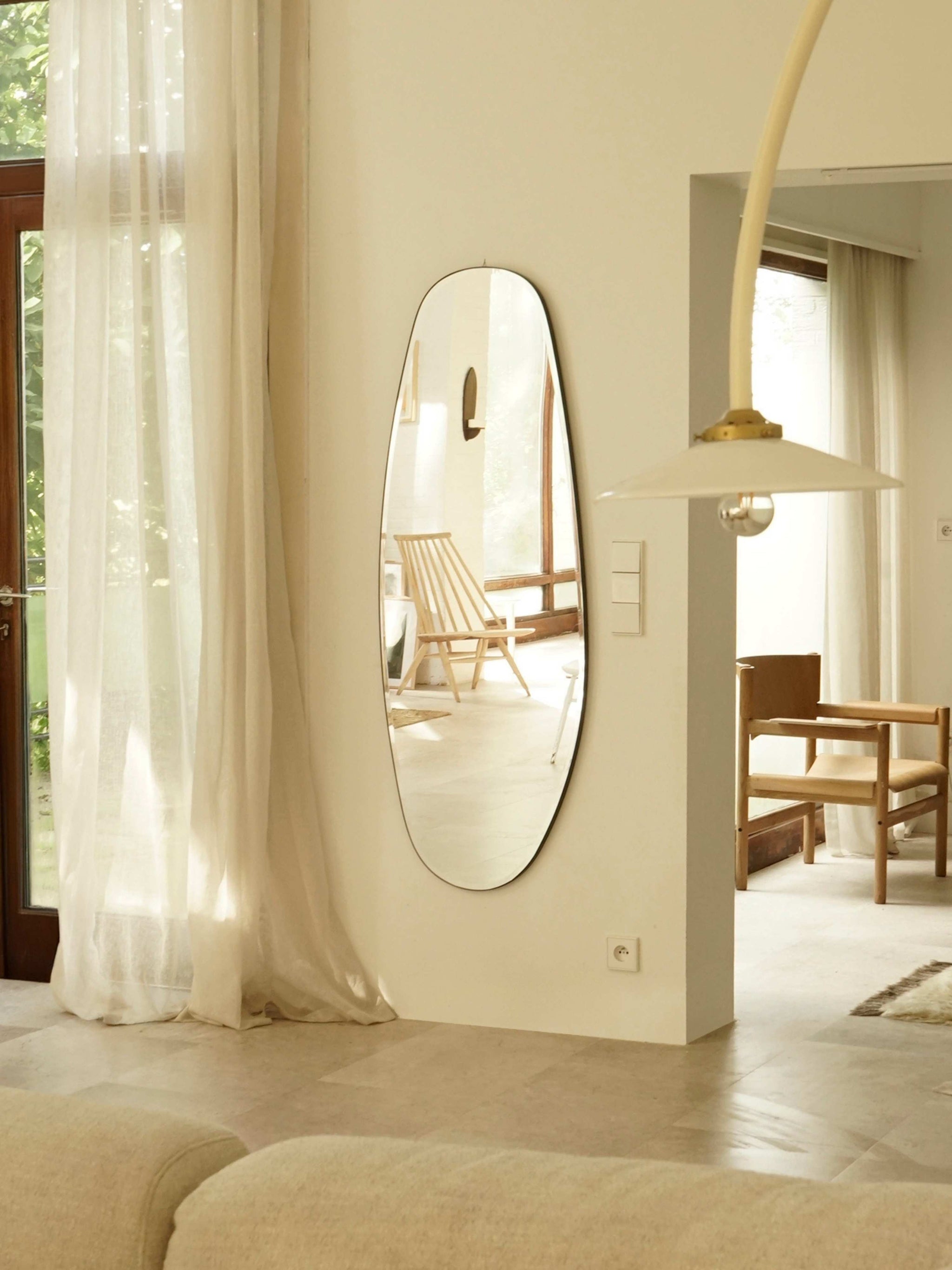 BLOSSHOLM » Opal Mirror Large | 150 x 55 cm - Asymmetrical Shaped